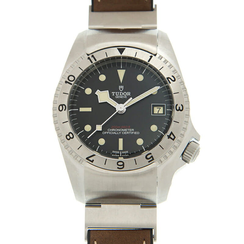 [New]TUDOR Tudor Black bay P01 70150 [brown leather belt Black] [order ...
