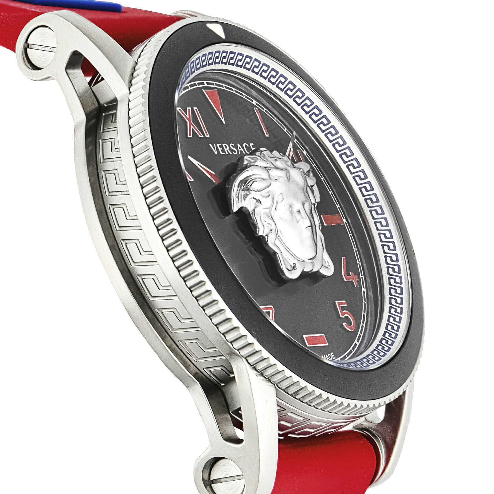 [New]VERSACE verusachie Watch V-PALAZZO palazzo quartz mens Black ...