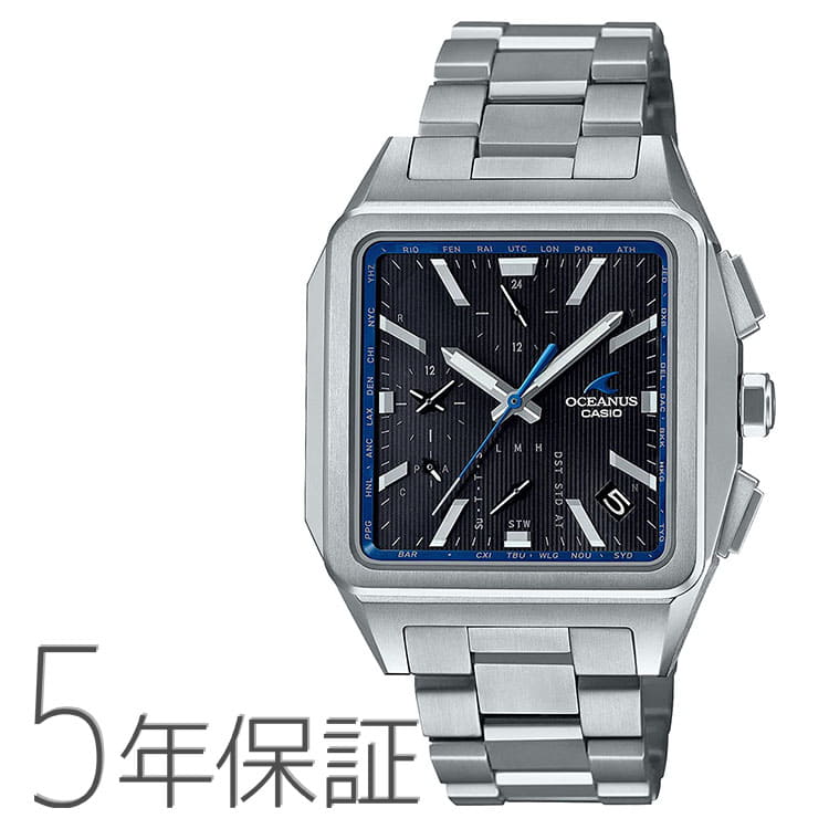 [New]OCEANUS OCEANUS square shape case mobile link Electric wave solar ...