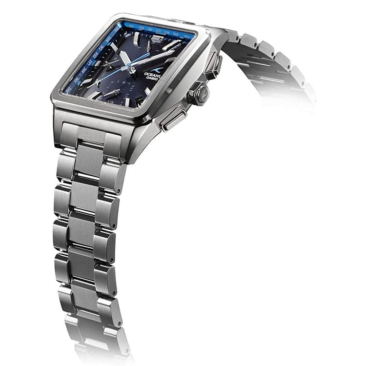 [New]OCEANUS OCEANUS square shape case mobile link Electric wave solar ...