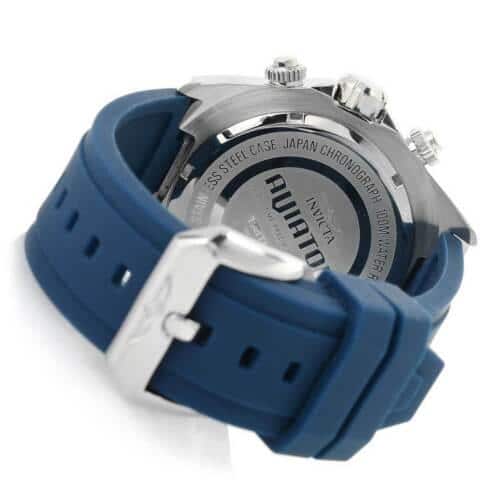 [New]Invicta 22522 Gent's Aviator Blue Dial Blue Band Chrono Watch ...