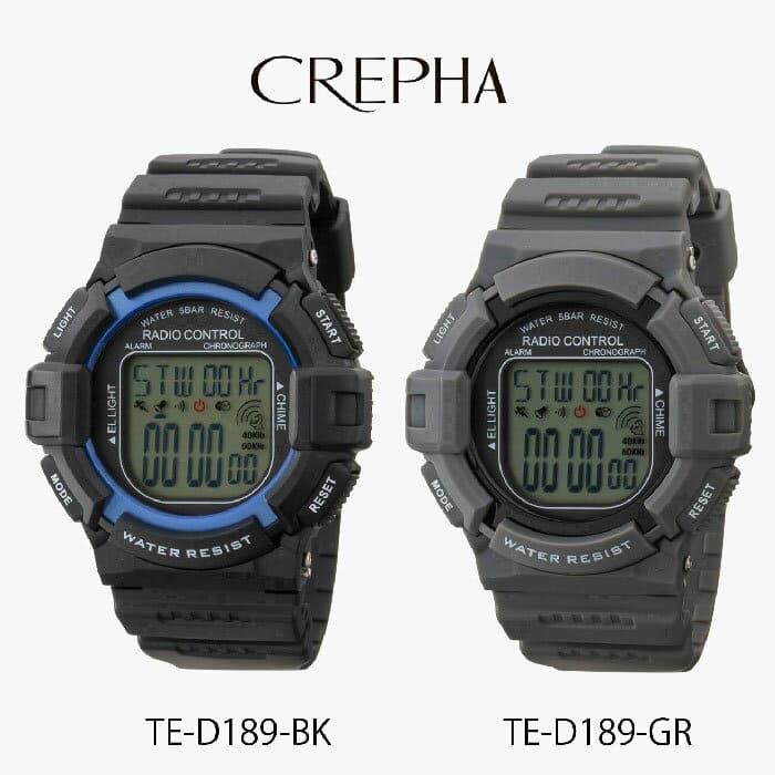 [New]Cleffer TELVA terbadigital watch radio time signal mens TE-D189 ...