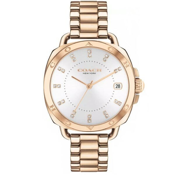 [New]COACH Ladies analog 14504154 metal band Rose Gold - BE FORWARD Store