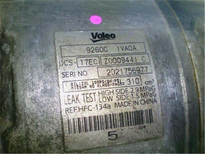 [Used]A/C Compressor NISSAN Serena 2012 DBA-C26 926001VA0A - BE FORWARD ...