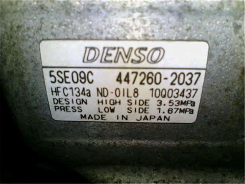 [Used]A/C Compressor TOYOTA Succeed 2013 DBE-NCP51V 8831052202 - BE ...