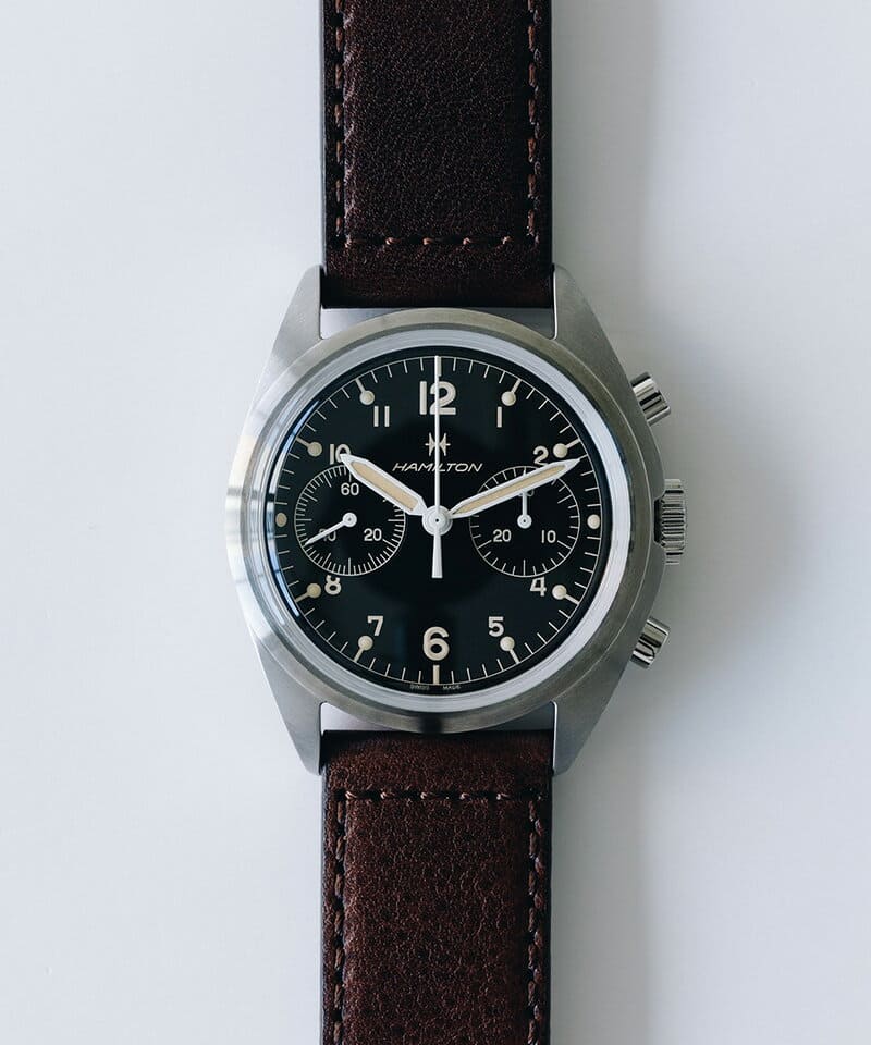 [New]loan Hamilton khaki aviation pilot pioneer Mechanical Chronograph ...