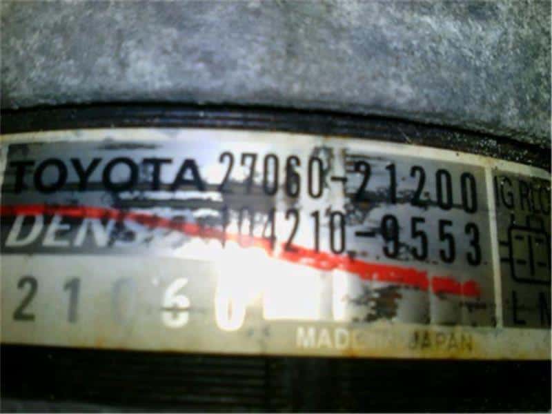 [Used]Alternator TOYOTA Probox Van 2021 3BE-NCP165V - BE FORWARD Auto Parts