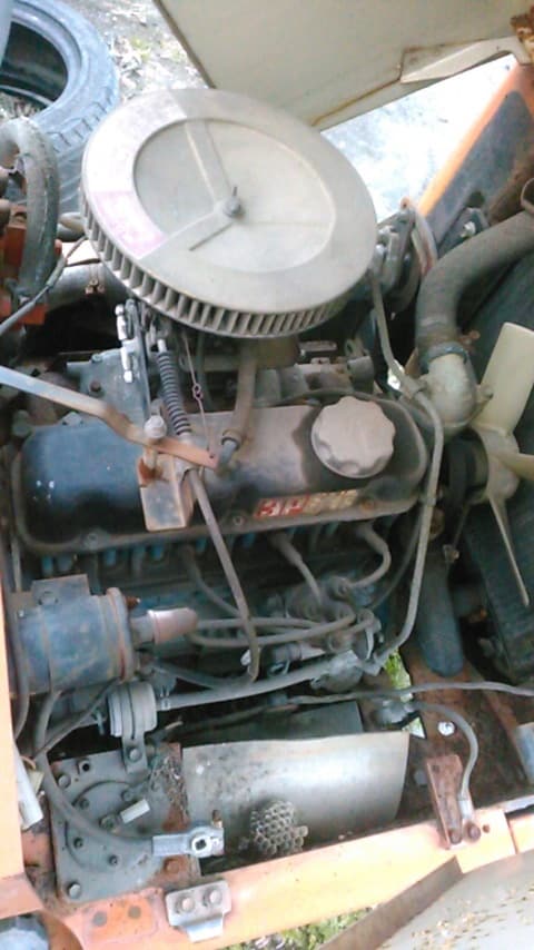 [Used]3P Engine of the actual work Toyota forklift 2FGL7 Than parts ...
