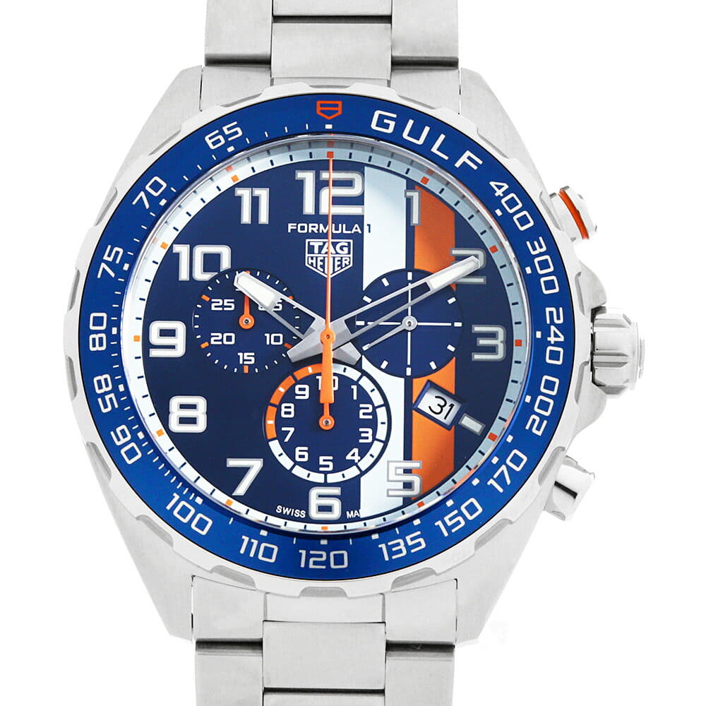 [New]60 times TAG HEUER formula 1 Chronograph gulf special edition ...