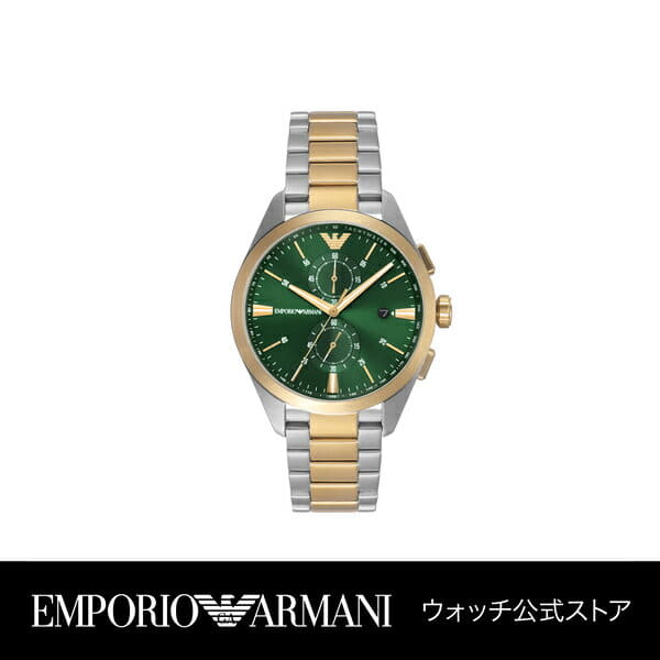 [New]Two-tone stainless steel AR11511 2023 spring EMPORIO ARMANI formula of the Emporio Armani ...