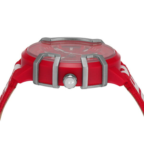 [New]Diesel analog solar mens red pro planet textile GRIFFED DZ4620 ...