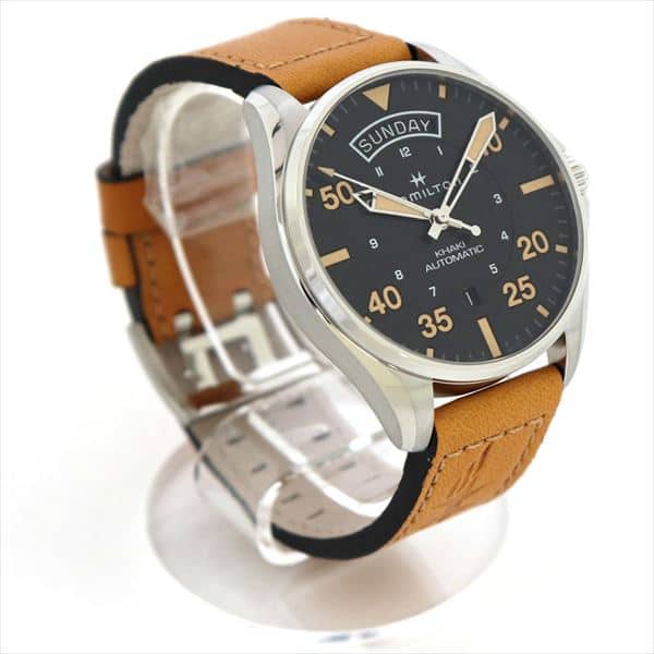 [New]Giftwrapping Hamilton mens HAMILTON khaki aviation open-dating ...