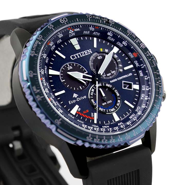 [New]CITIZEN pro master direct flight SKY series Eco Drive radio time ...