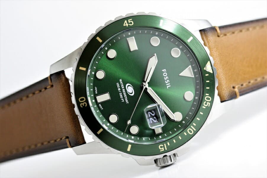 [New]FOSSIL Fossil vintage green divers design product mens 70's skin ...