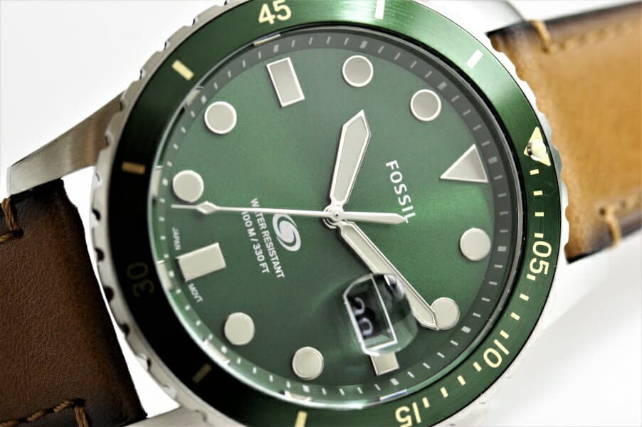 [New]FOSSIL Fossil vintage green divers design product mens 70's skin ...