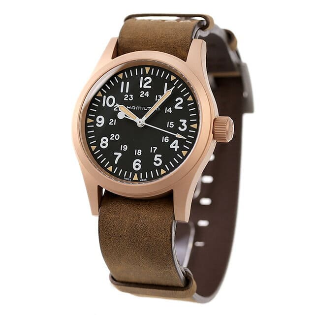 [New]Hamilton khaki field machine bronze 38mm rolling by hand mens ...