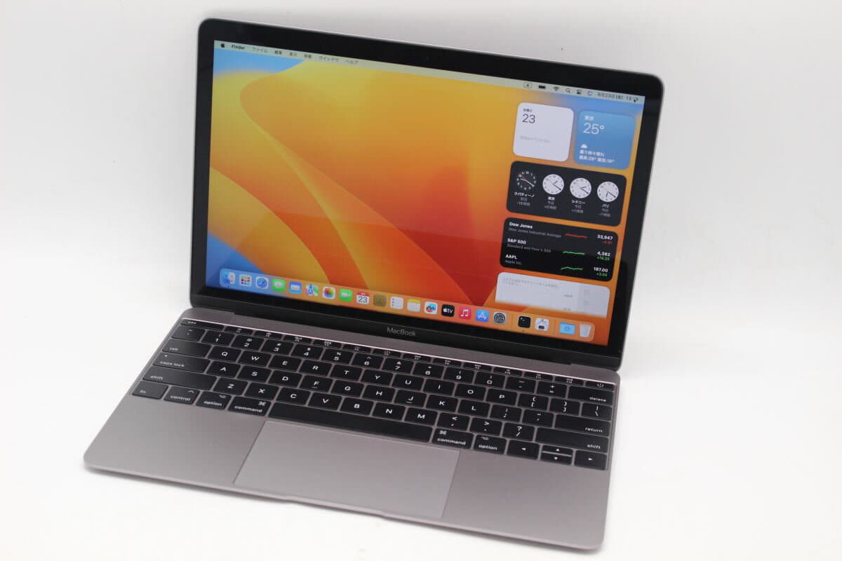 [Used]2K-adaptive Apple MacBook A1534 2017 gray macOS Ventura ...