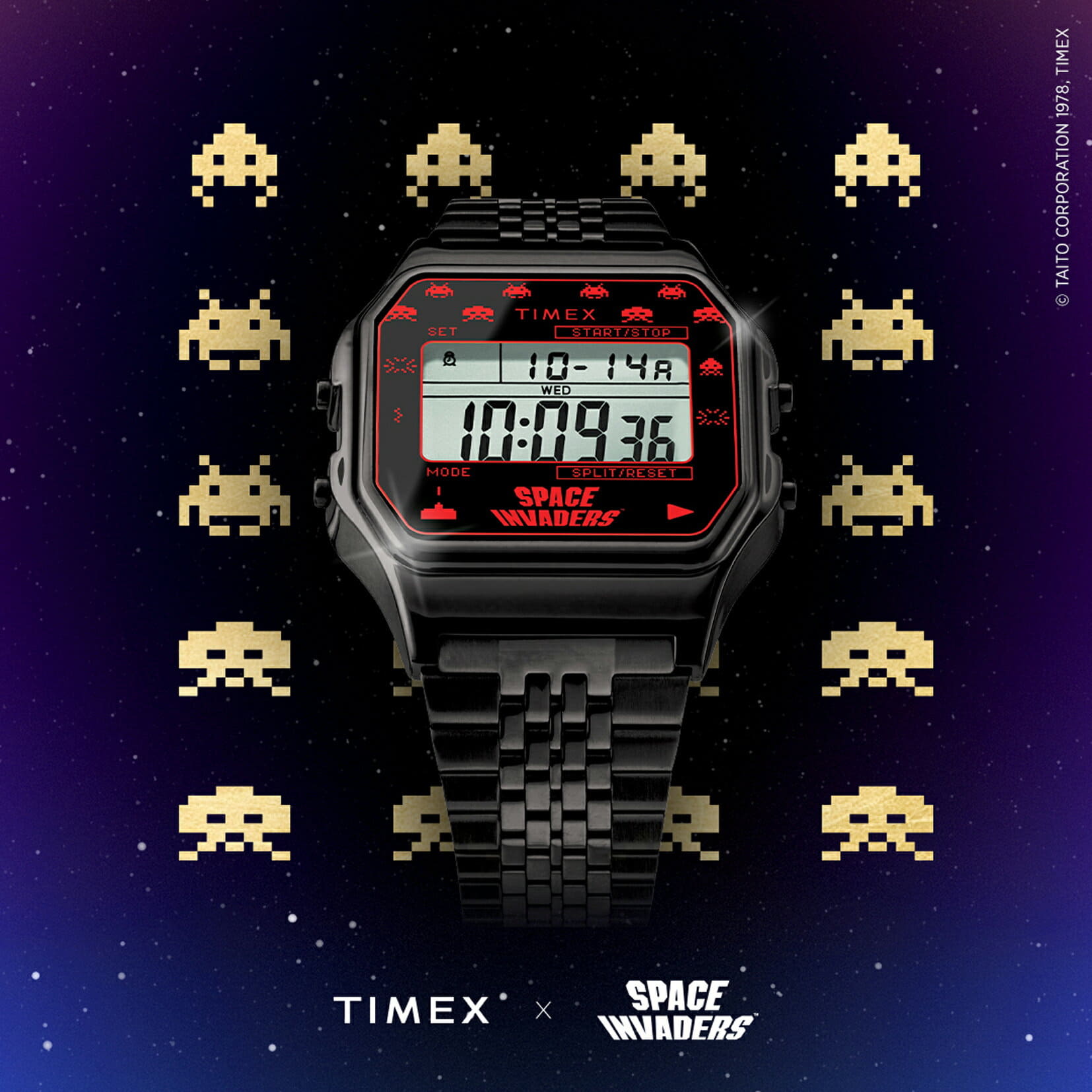 [New]TIMEX Timex space invader collaboration quartz unisex digital ...