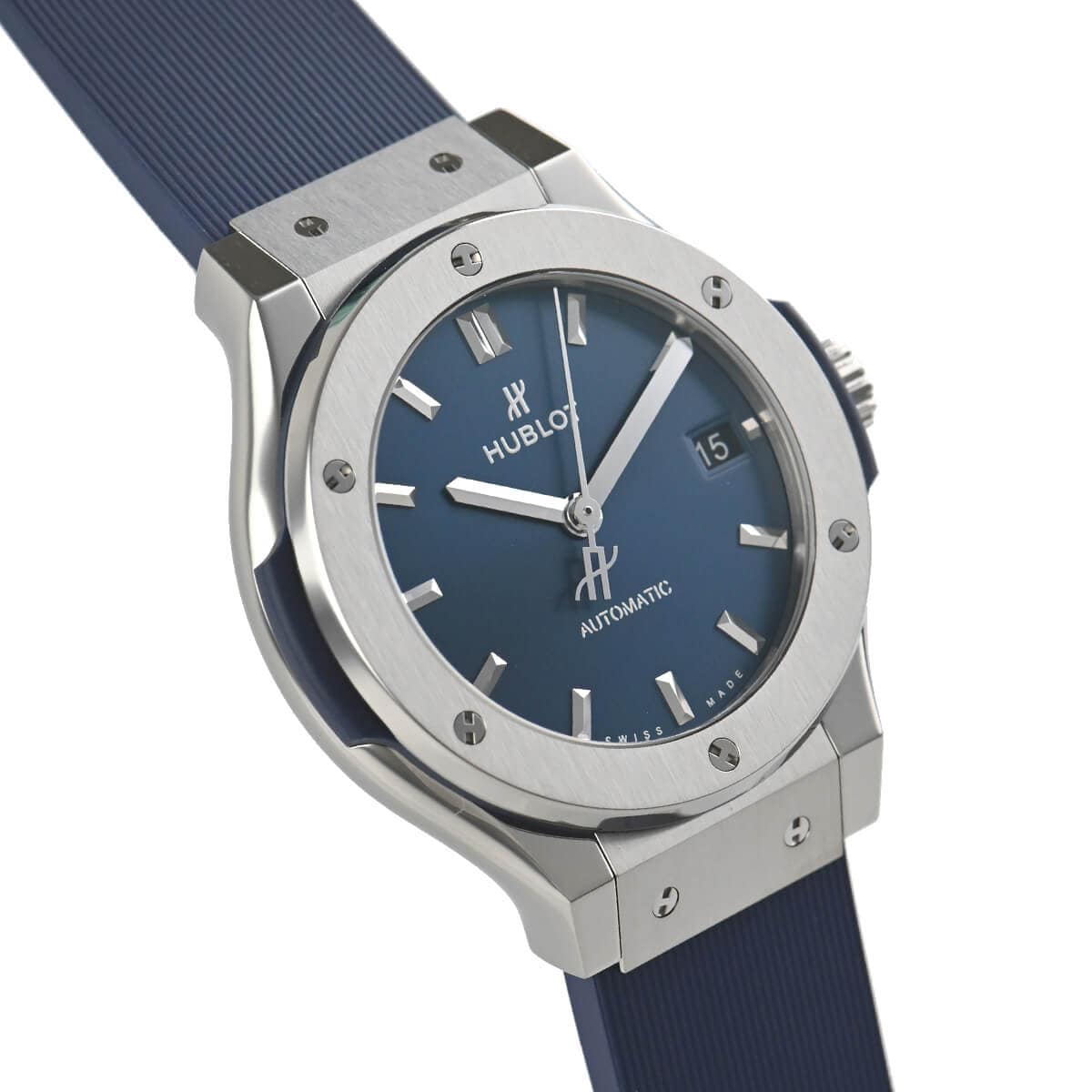 [New]up to 30,000 7/4 HUBLOT HUBLOT Classic fusion blue titanium 565.NX ...