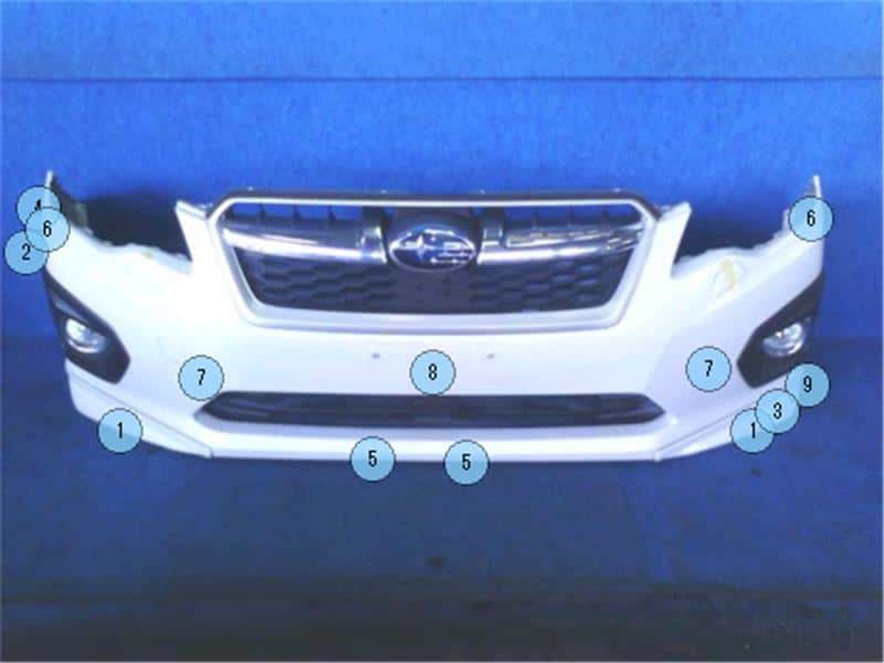 Used Front Bumper SUBARU Impreza 2012 DBA GP7 57703FJ002WU BE FORWARD Auto Parts