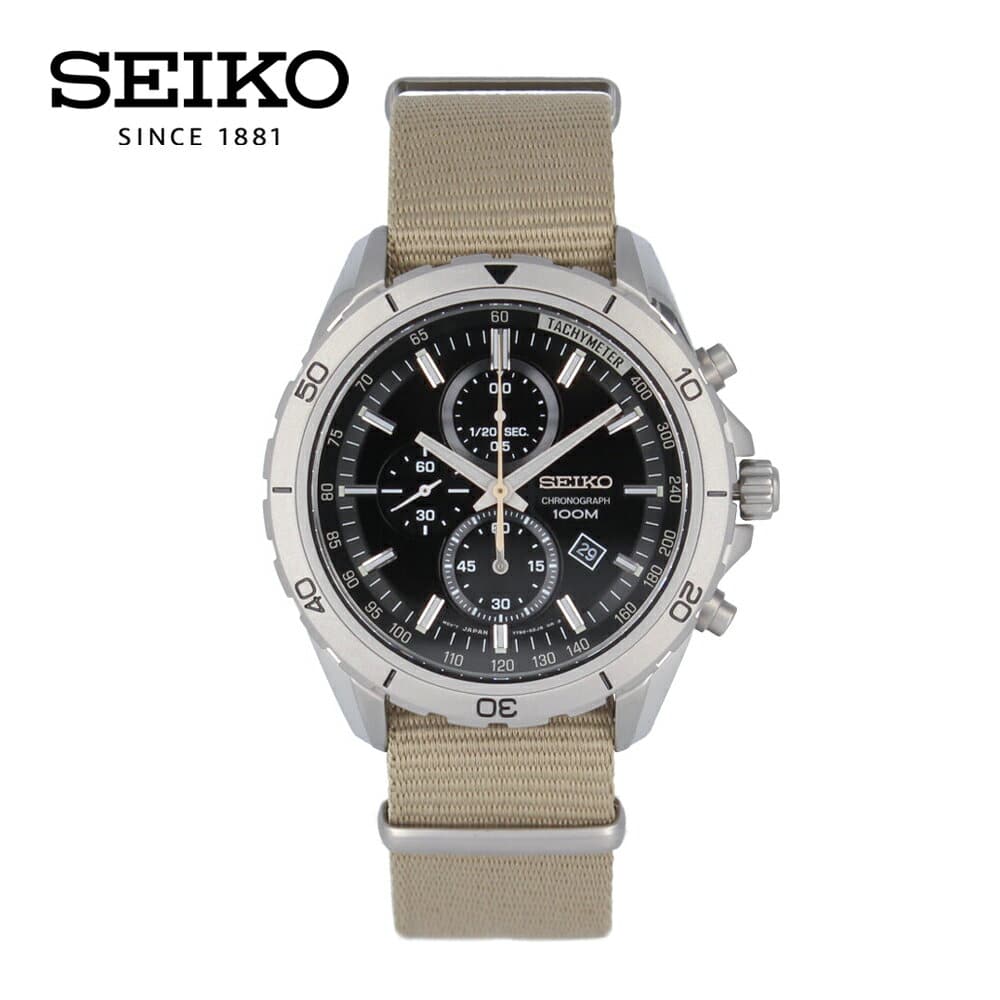 [New]SEIKO SEIKO clock mens waterproofing quartz analog Chronograph ...