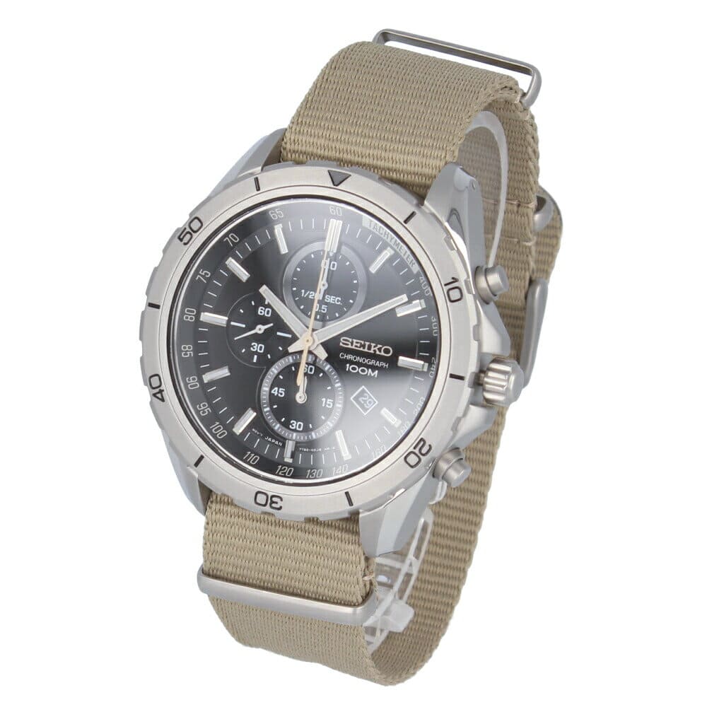 [New]SEIKO SEIKO clock mens waterproofing quartz analog Chronograph ...