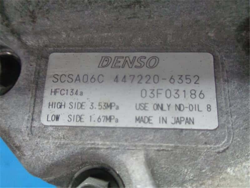 [Used]A/C Compressor TOYOTA COROLLA 2004 CBA-NZE124 883201A481 - BE ...