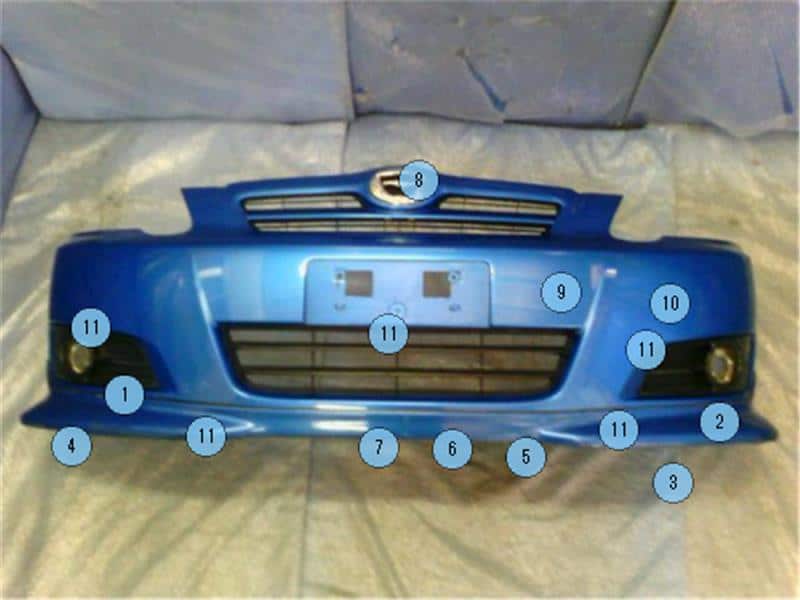 [Used]Front Bumper TOYOTA Corolla Runx 2004 CBA-ZZE122 - BE FORWARD ...