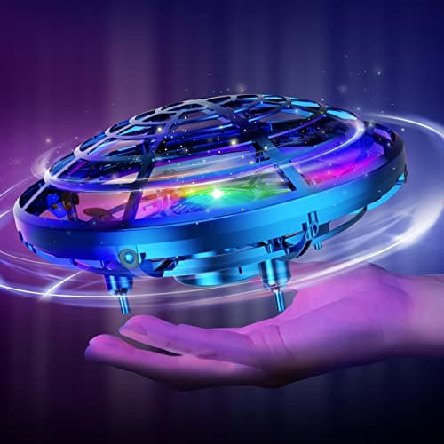 New with five Sensor 360 degree rotary obstacle avoidance automatic hovering two phases speed LED light in the UFO helicopter gesture control room for premature start ball DEERC toy Mini drone