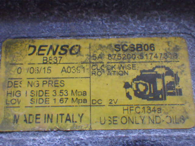 [Used]93 Fiat FIAT panda ABA-13909 Genuine 2015 312A2 air-conditioner ...