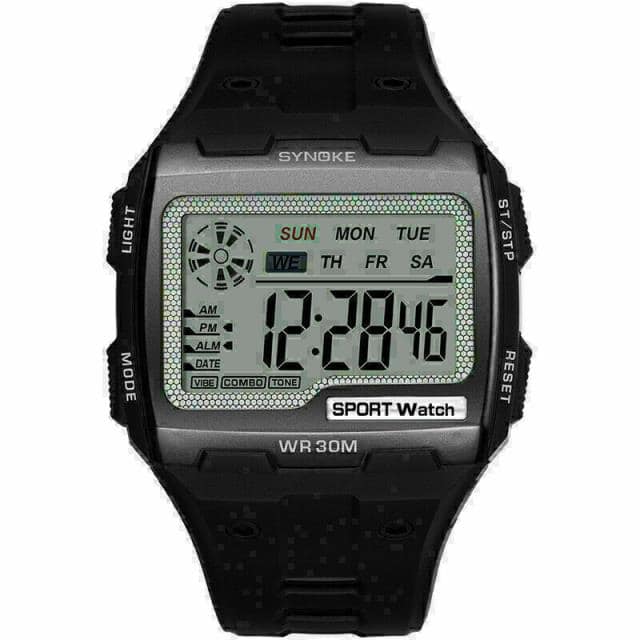 [New]Synoke Classic Sports Digital Watch Multi-function Water Resistant ...