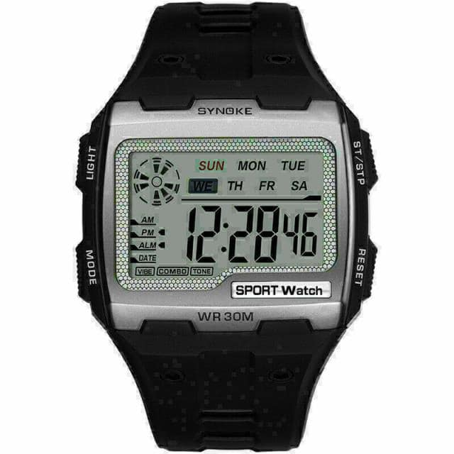 [New]Synoke Classic Sports Digital Watch Multi-function Water Resistant ...