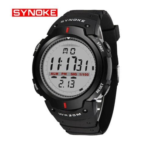 [New]Synoke Black Sports Digital Watch Waterproof Multi-function ...