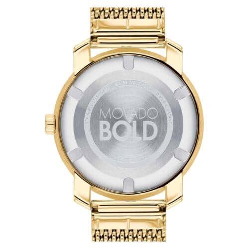 [New]mobado Movado Unisex Watch Trend Quartz Gold Tone Dial Mesh ...