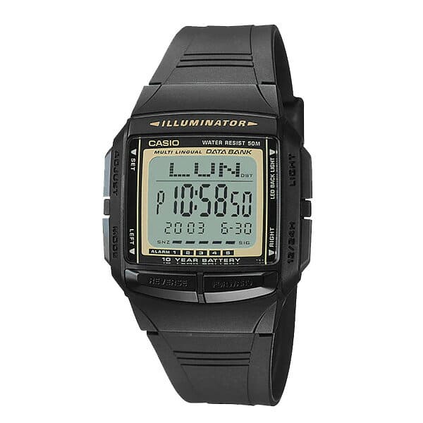 [New]CASIO DATABANK DB-36-9AV Casio data bank tele memo 30 Black X Gold ...