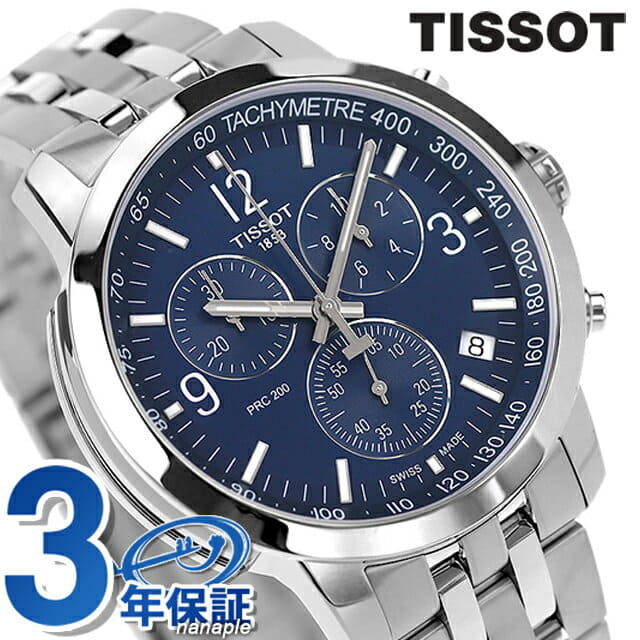 [New]TISSOT T- PRC 200 quartz mens Chronograph TISSOT T114.417.11.047.00 analog - BE FORWARD Store