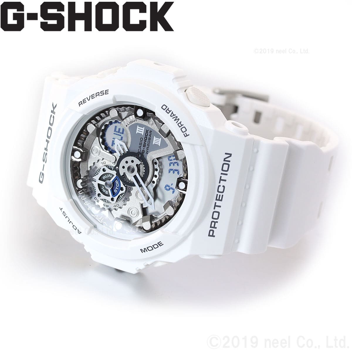 [New]2000 ! & up to 62 times! Marathon G-SHOCK white white mens GA-300 ...