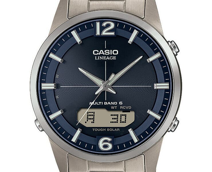 [New]Casio solar radio time signal LINEAGE titanium LCW-M170TD-2AJF ...