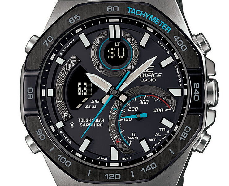 [New]kashioedifisutafusora smartphone link Silver & Black ECB-950YDB-1AJF CASIO EDIFICE ...