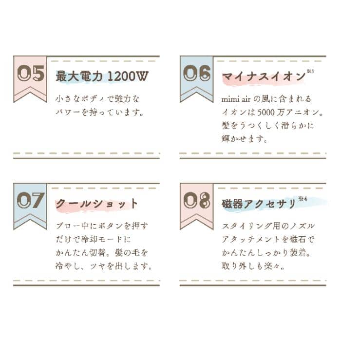 [New]The mimi-air (Mimi air) dryer mud anion warm air cold wind ...