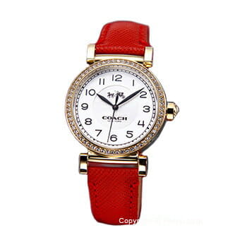 [New]500 Coach clock COACH Ladies madison Silver X Gold 14502400 - BE ...