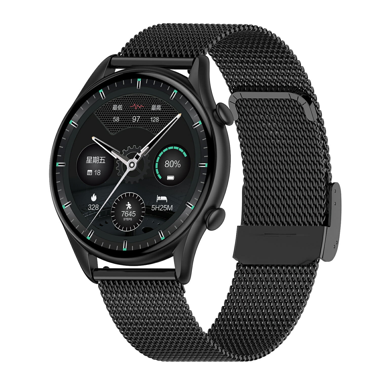 [New]Heart rate sleep management receipt notice Smart Watch music ...