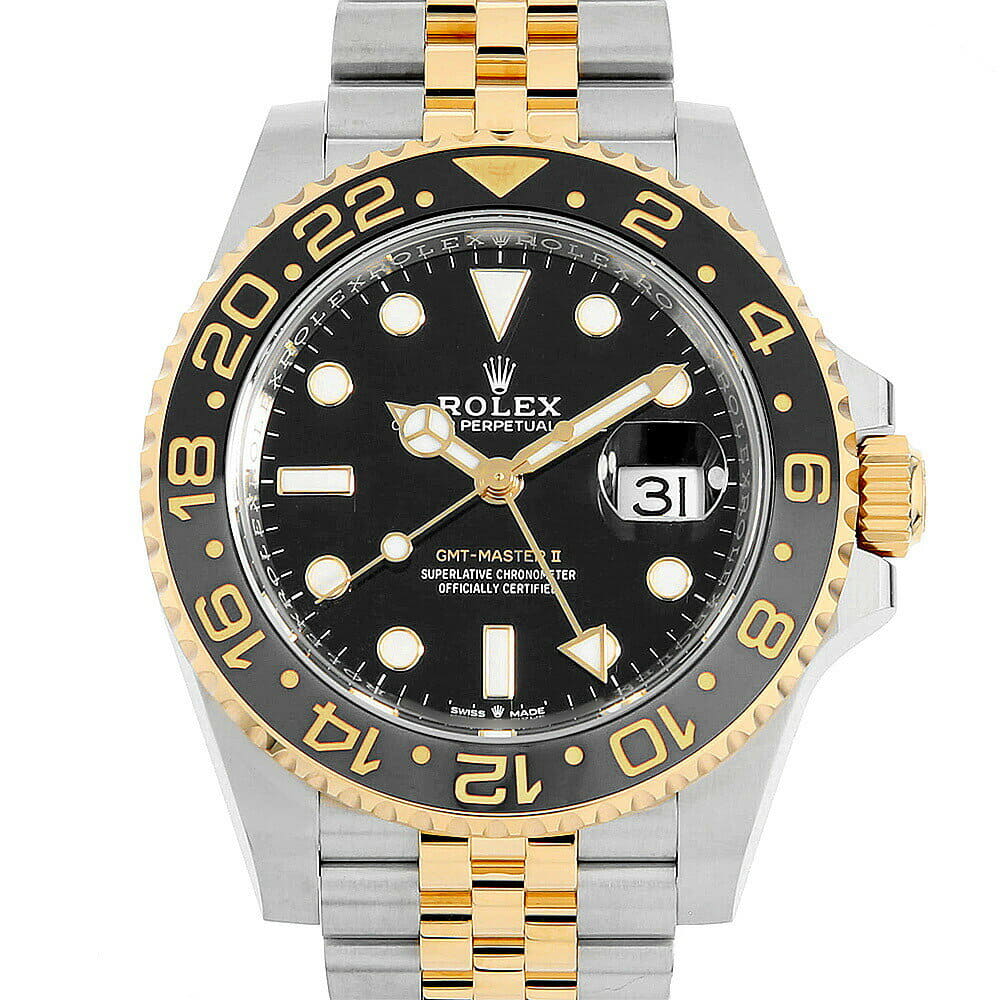 [New]up to 30,000 yen & ROLEX GMT master II 126713GRNR Black mens - BE ...