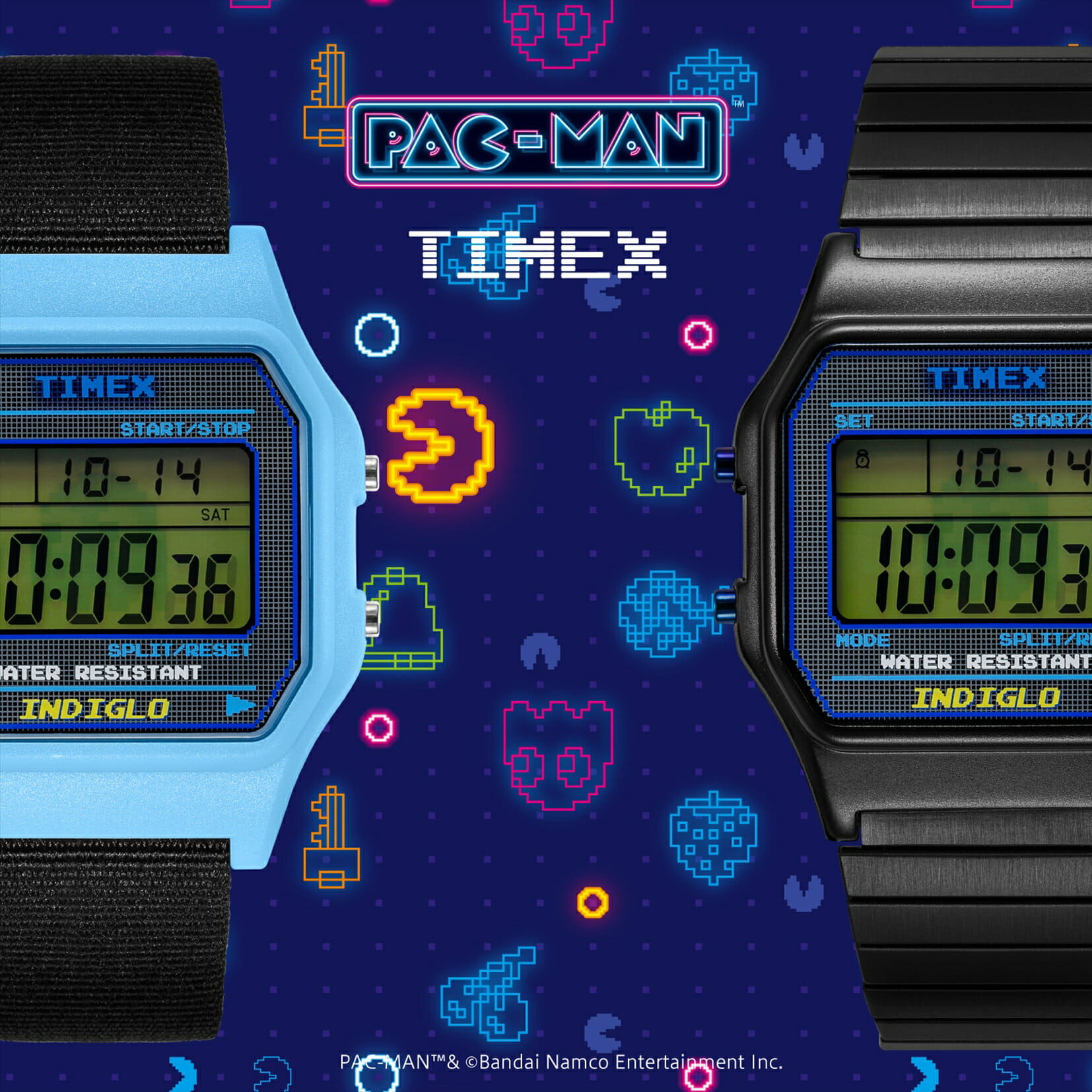 [New]TIMEX Timex PAC MAN Digital quartz unisex light blue TW2V94100 ...