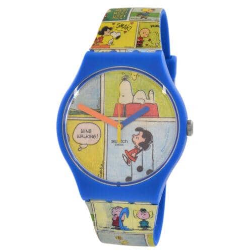 [New]Swatch Swatch Unisex Watch Peanuts Smak! Swiss Quartz Silicone ...