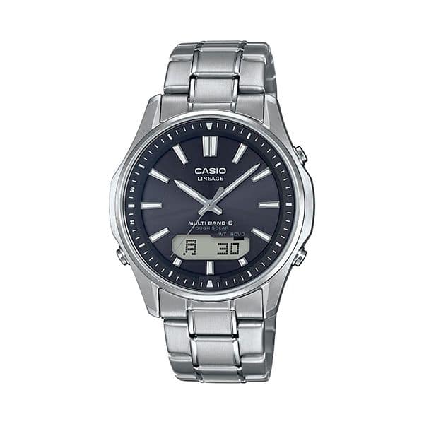 [New]CASIO Casio digital-analogue clock solar radio time signal LINEAGE ...