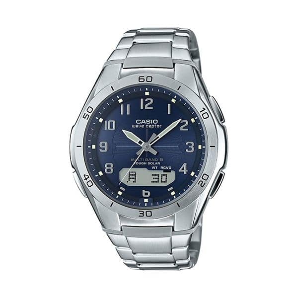 [New]CASIO Casio solar radio time signal mens wave ceptor wave Scepter ...