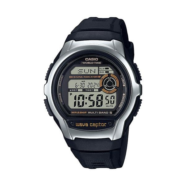 [New]CASIO Casio digital radio time signal mens wave ceptor wave ...