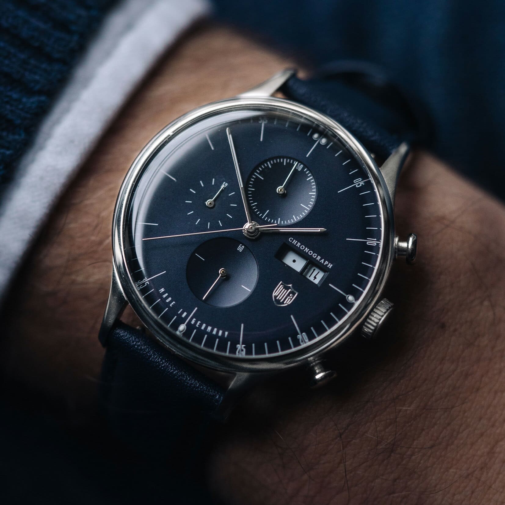 [New]DUFA duffafan Dell roe Barcelona Kurono quartz mens blue DF-9021 ...