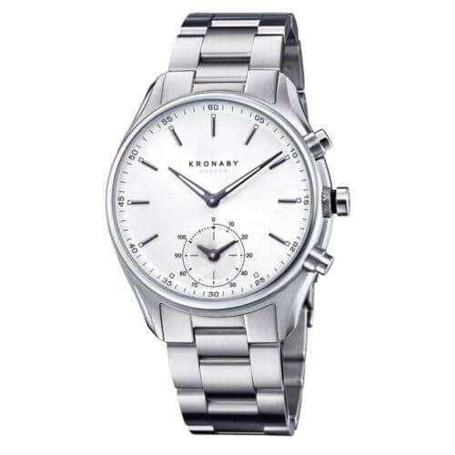 [New]Kronaby Sekel S0715-1 Silver Stainless-Steel Automatic Self Wind Smart Watch unisex - BE ...